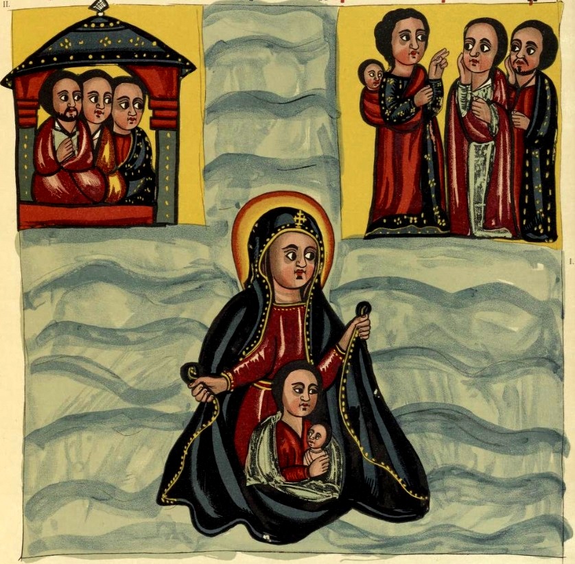 The Virgin Mary and the Woman who was about to bring forth ...